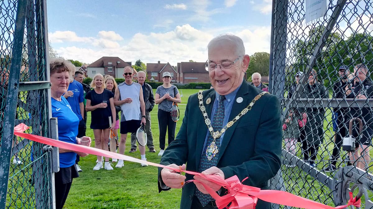 Tennis club's refurbished clubhouse opened by councillor ...