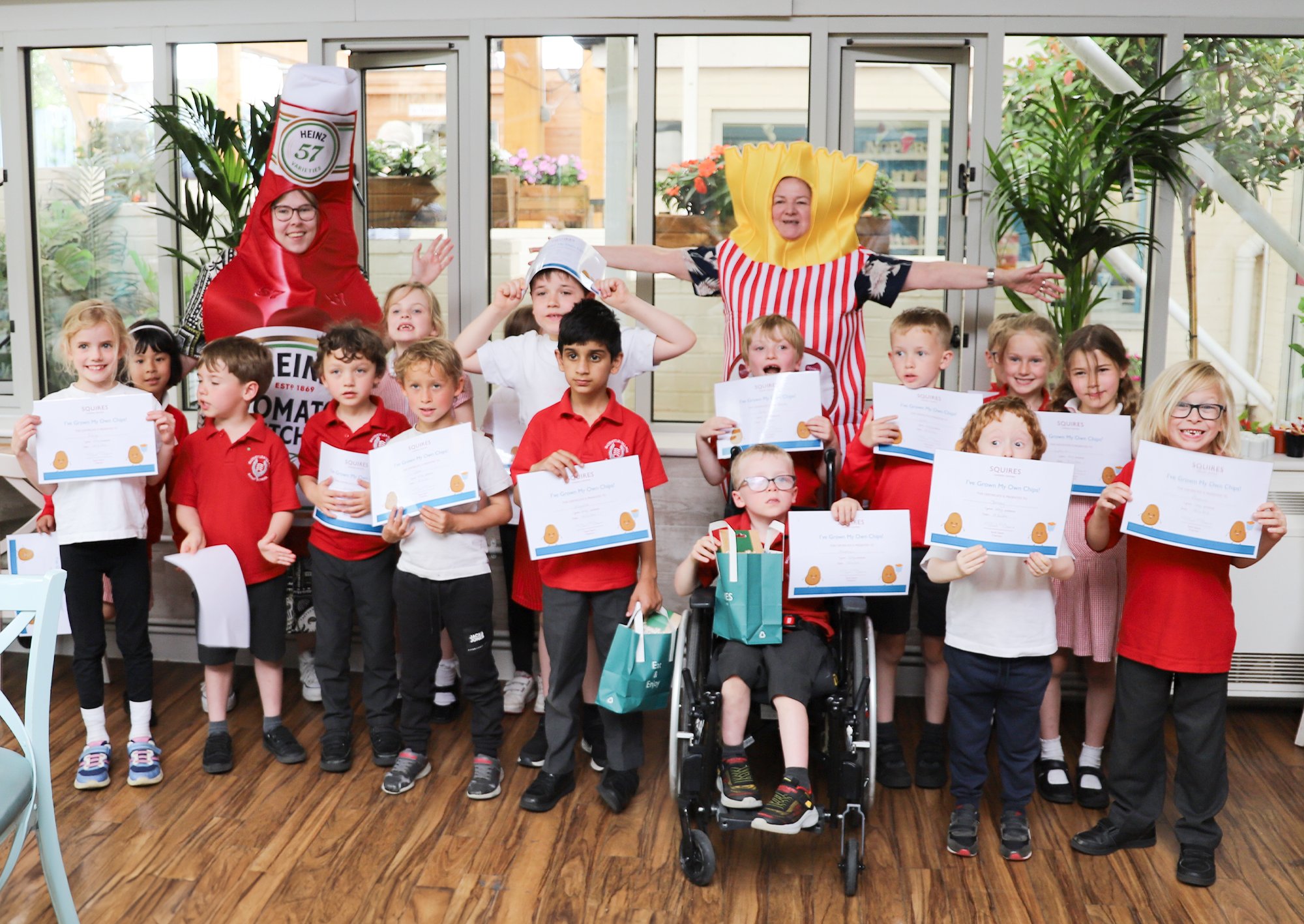 Garden centres in Frensham and Badshot Lea harvest pupils' potatoes ...