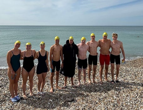 Seas the day: Churcher's College students ready for cross-Channel swim ...
