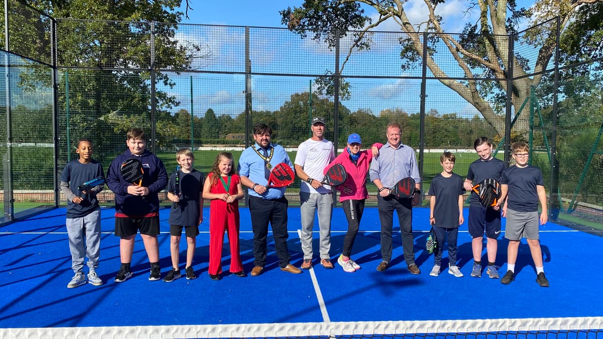 Padel is a smash hit as two courts open in Bordon (VIDEO ...