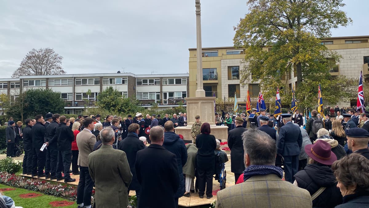 VIDEO: Hundreds gather in town centre for Farnham Remembrance Parade ...