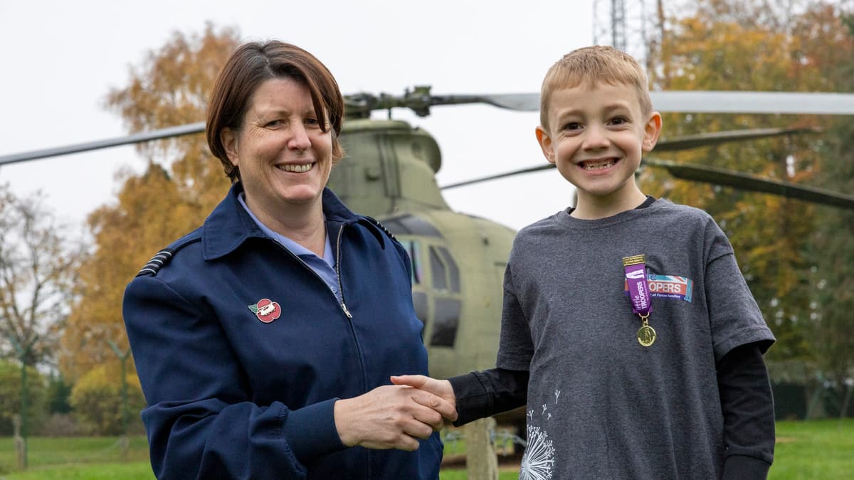 Brave little trooper from Odiham awarded military children’s medal ...