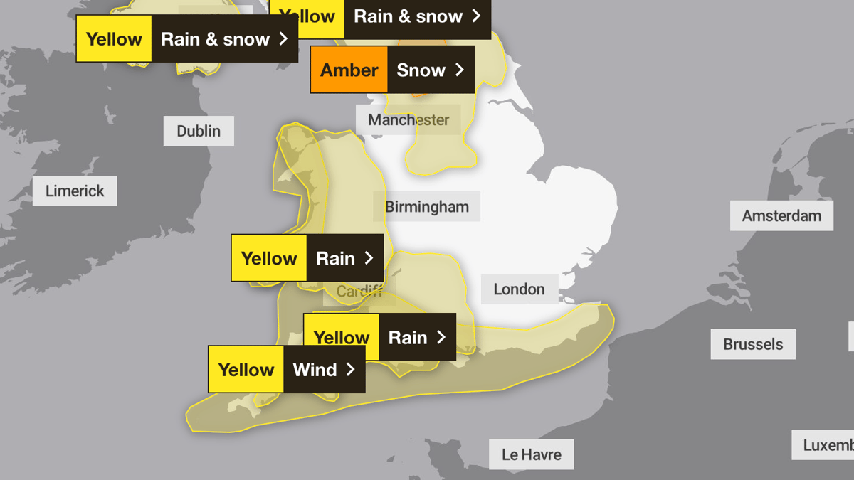Wind warning as Storm Bert approaches Surrey and Hampshire ...
