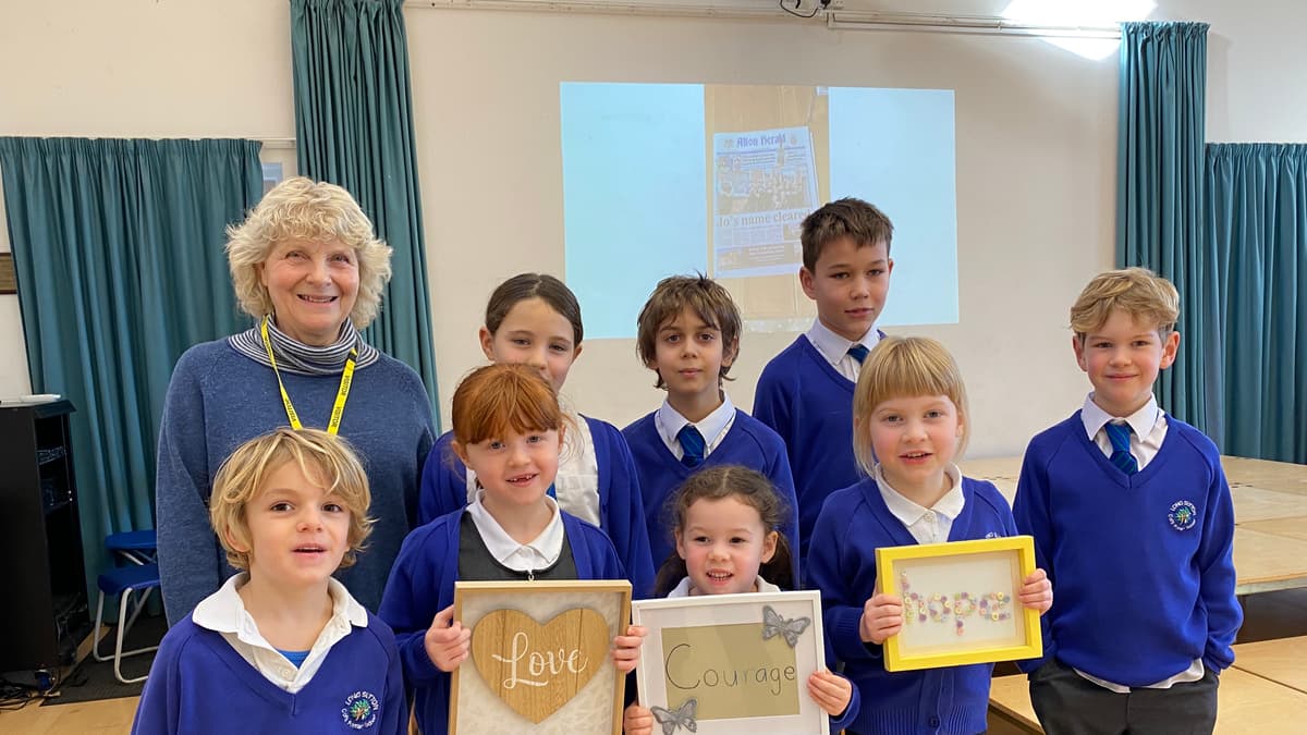 VIDEO: Long Sutton pupils show a lot of love to Post Office scandal ...