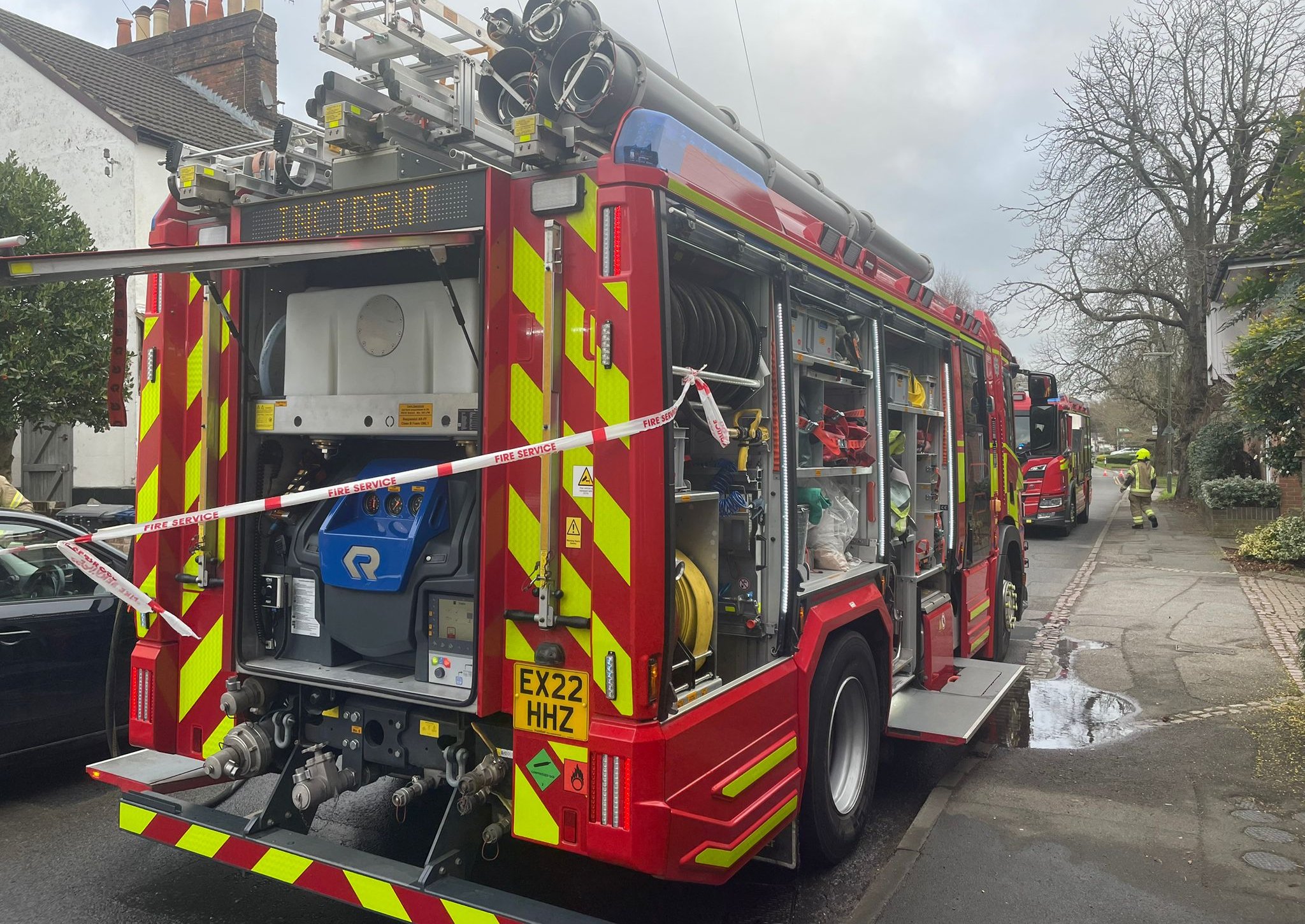 House Fire on Guildford Road causes road closure | farnhamherald.com