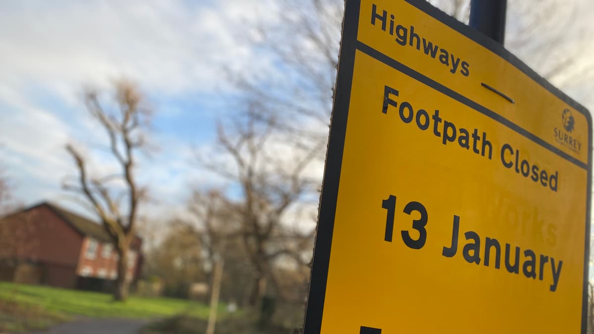 Path to renewal as footpath closure signals low-key start to Farnham ...