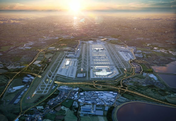 Heathrow third runway expansion plan that re-routes and tunnels M25 ...