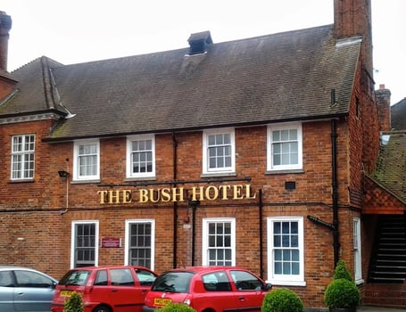 Historic Bush Hotel in Farnham listed for sale at £12 million ...