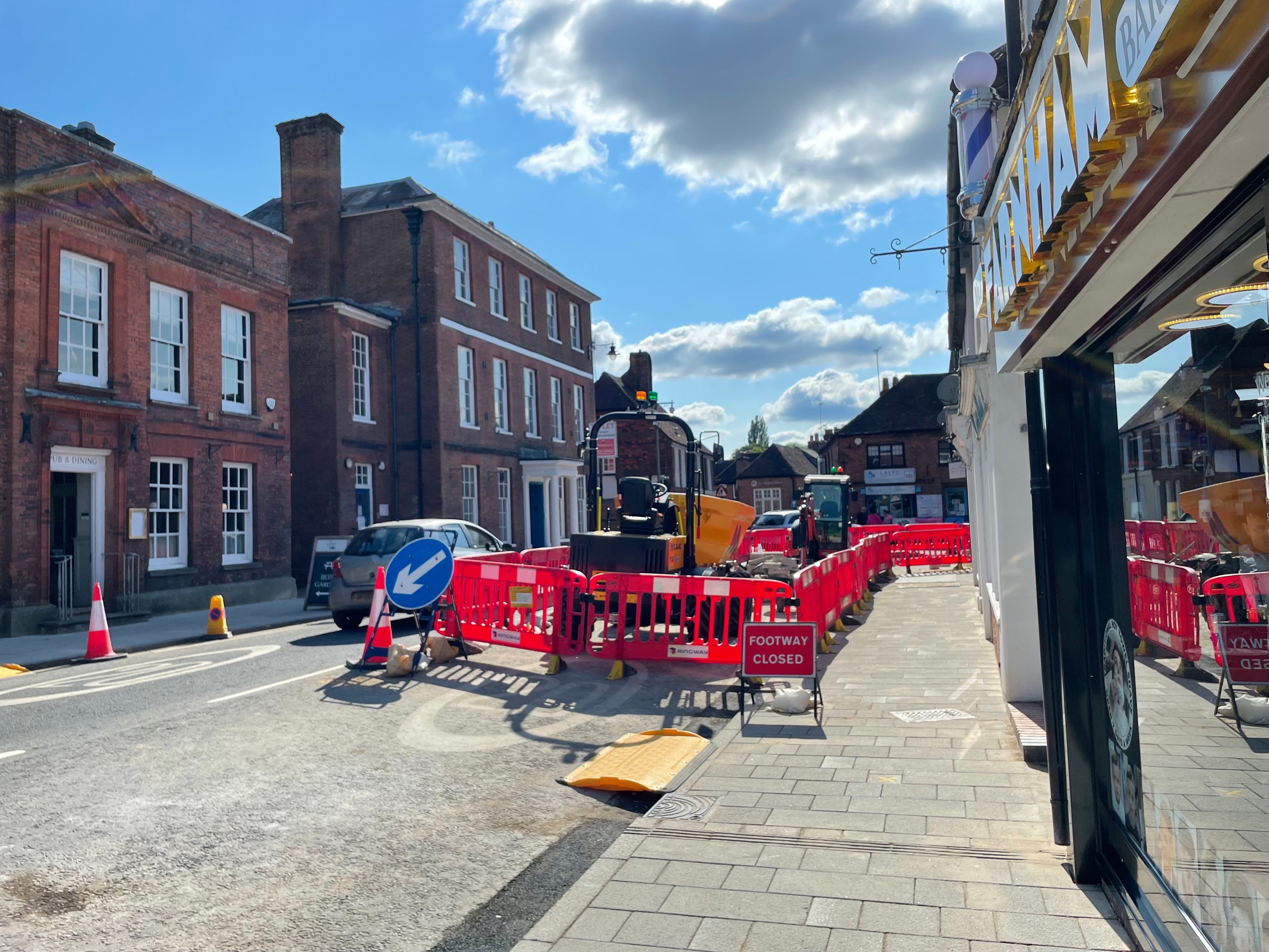 Farnham’s Downing Street to close to traffic for major roadworks ...