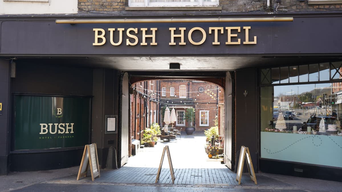 Historic Bush Hotel in Farnham listed for sale at £12 million ...