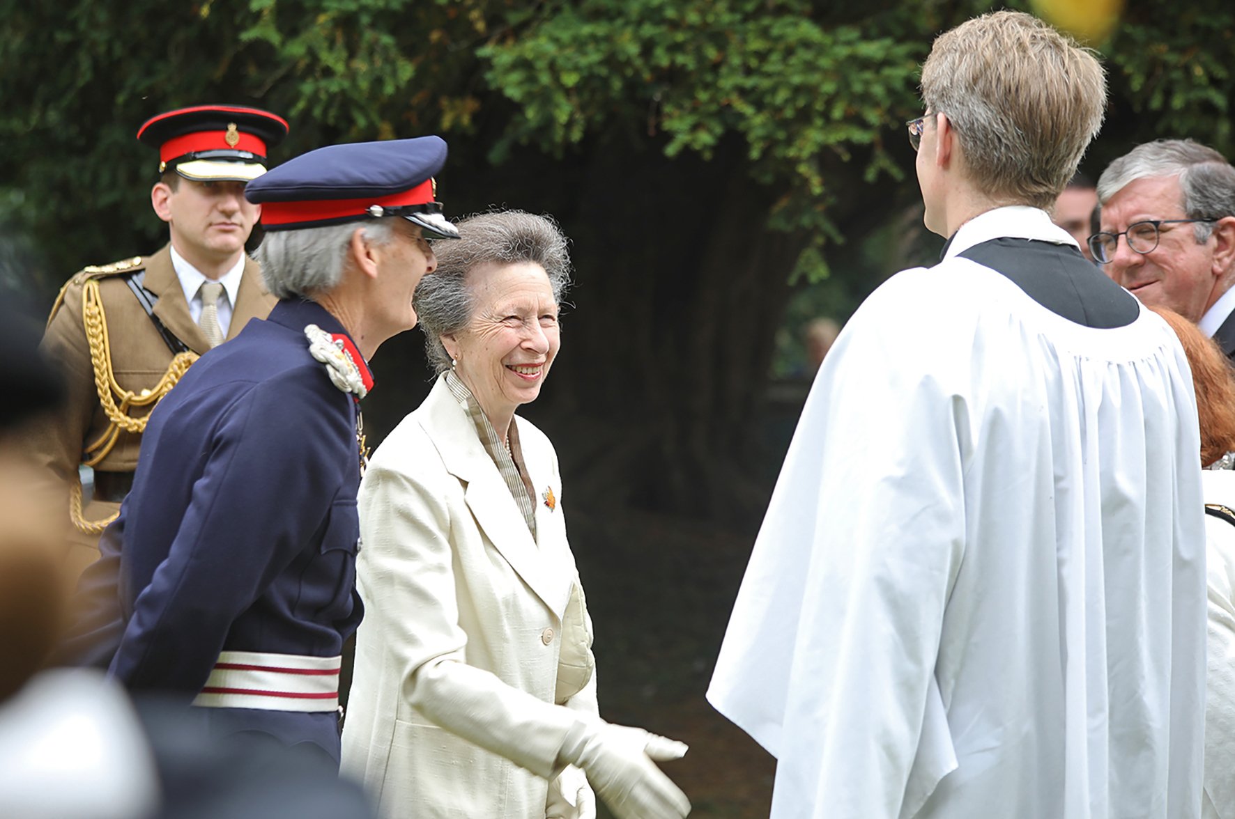 Princess Anne commemorates Canada Day in Bramshott and Liphook ...