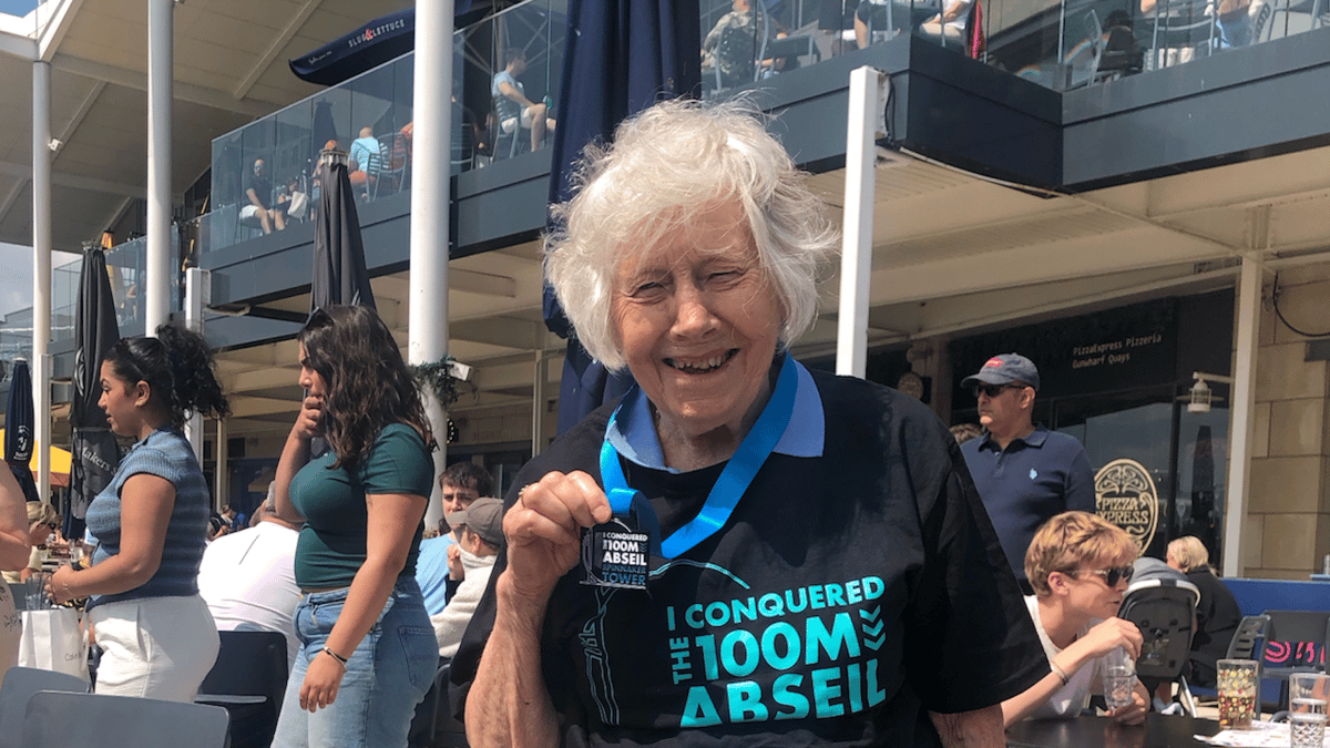 Abseiler June Fenn, 91, wants to try motor racing or skydiving ...