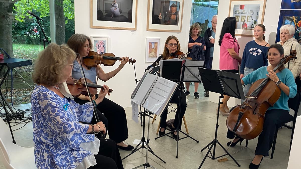 WATCH: String quartet perform Ukrainian national anthem at UCA Farnham ...