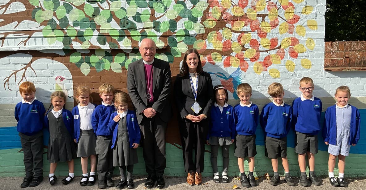 Bishop inspires community with visit to Tilford school | farnhamherald.com