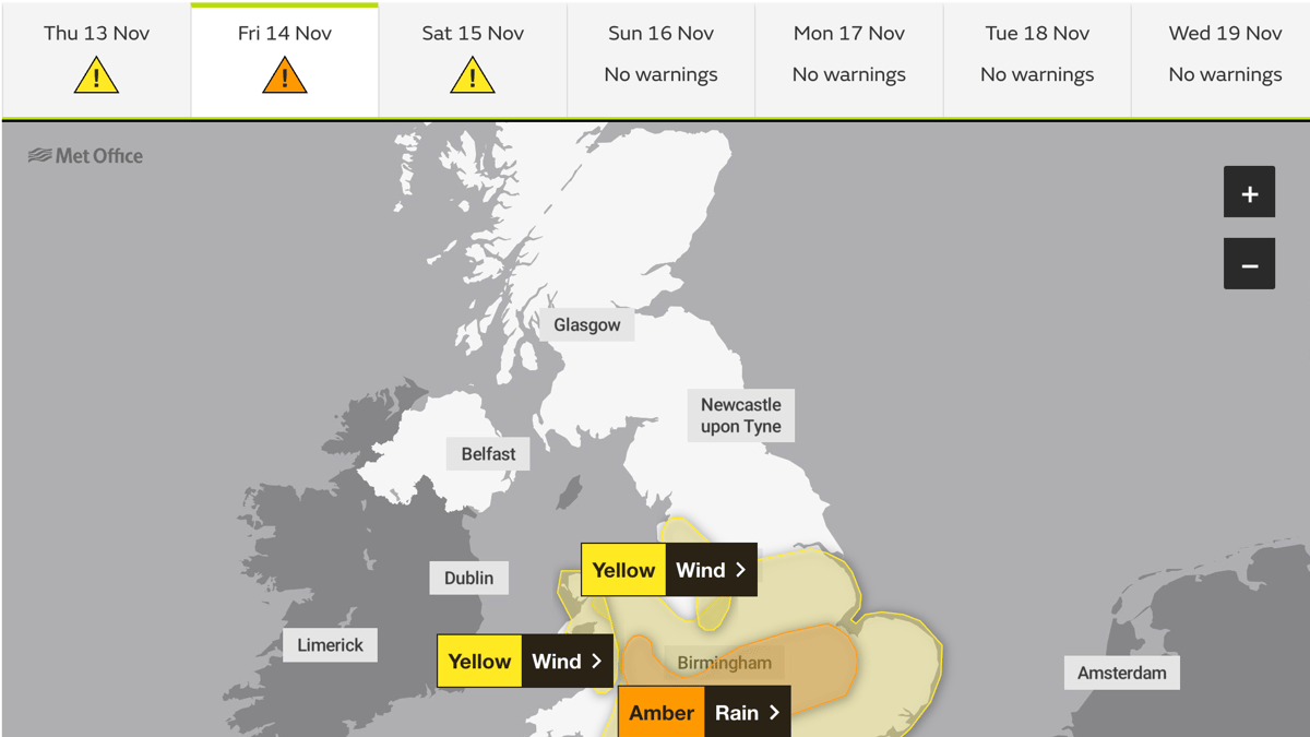 Amber warning issued as Storm Claudia set to hit region | farnhamherald.com