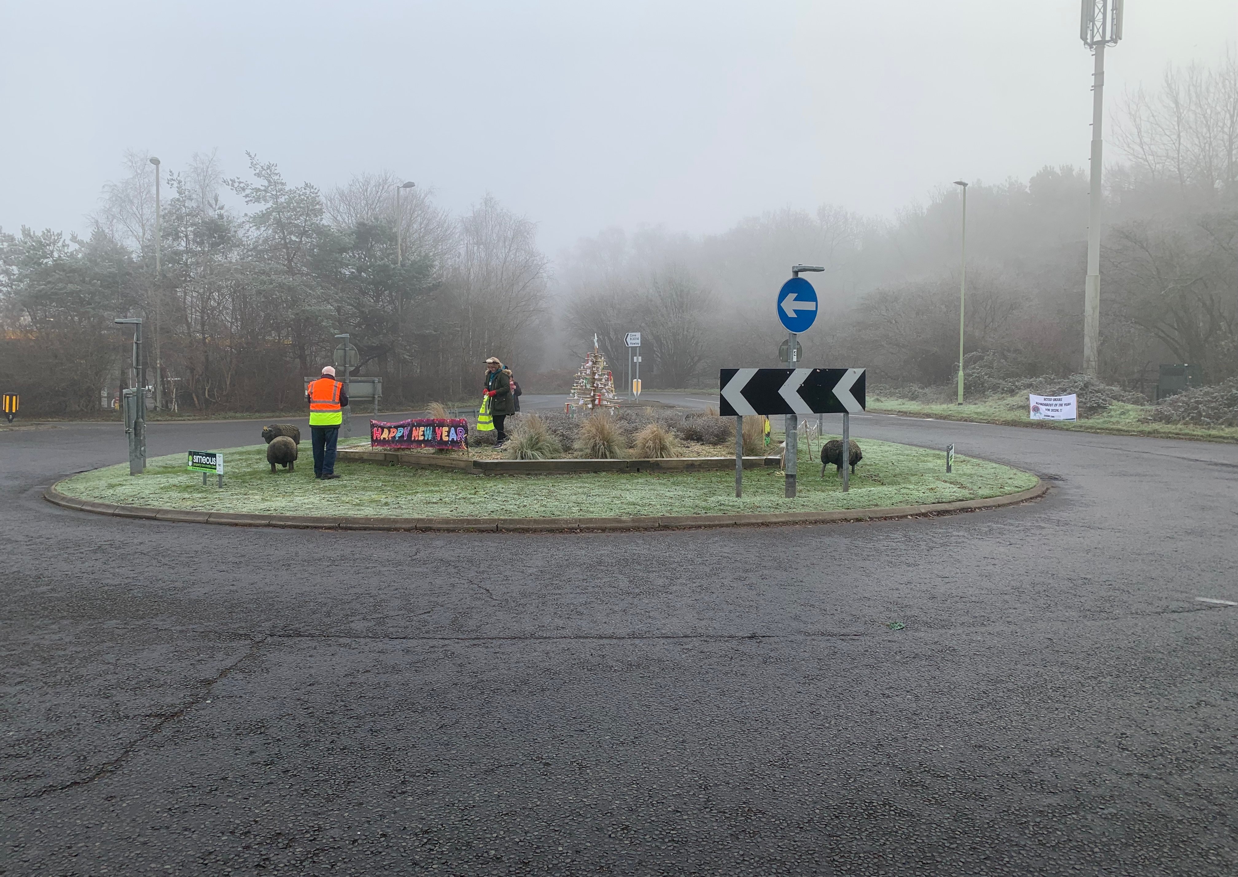 Happy Ewe Year as sheep roundabout wins UK title | farnhamherald.com