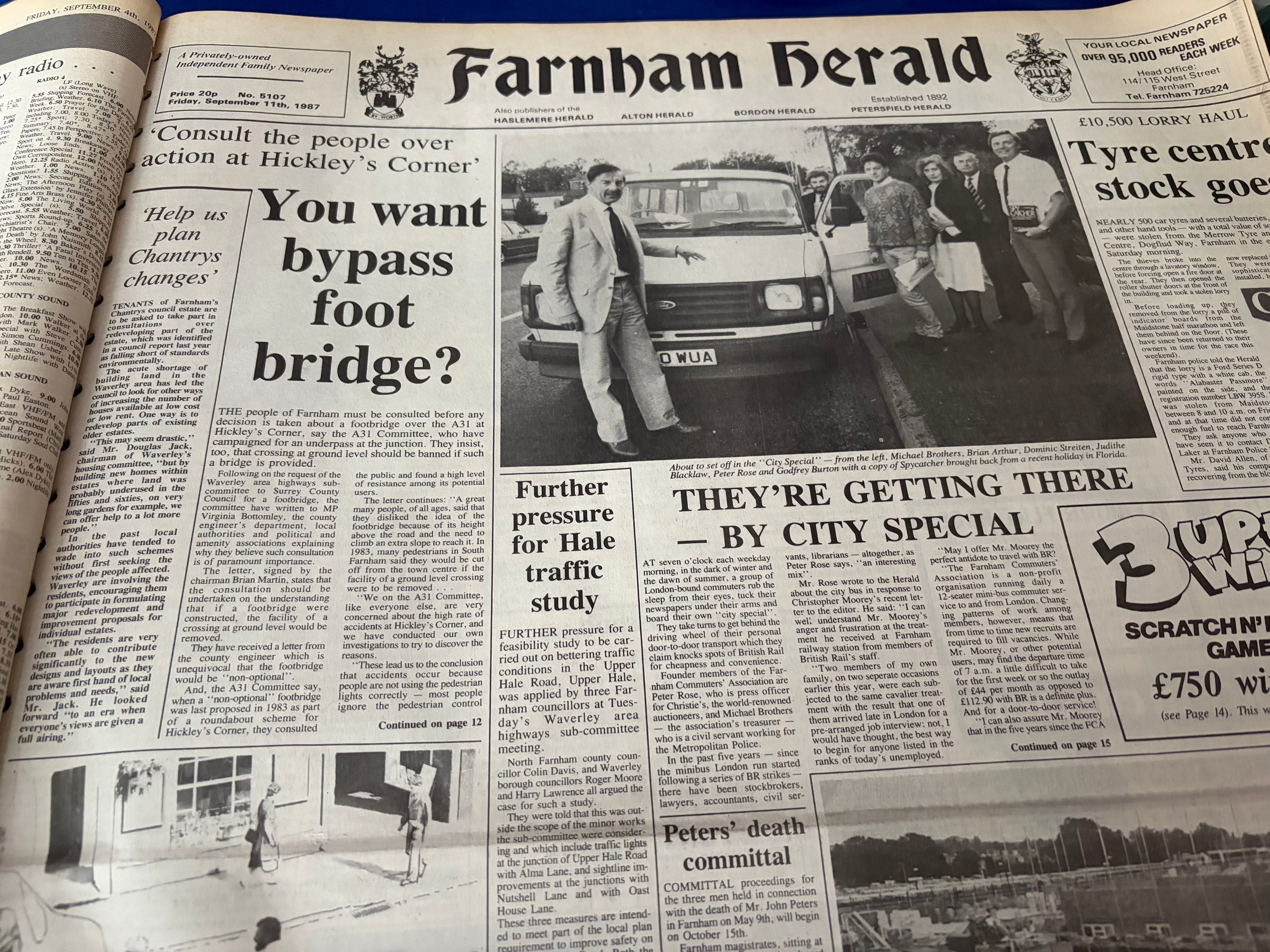 Peeps into the Past: Still a long road to safety at Hickley’s Corner ...