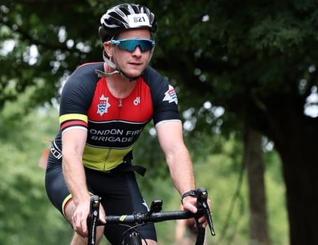 Firefighter Phil Barton completes 550-mile charity bike ride ...